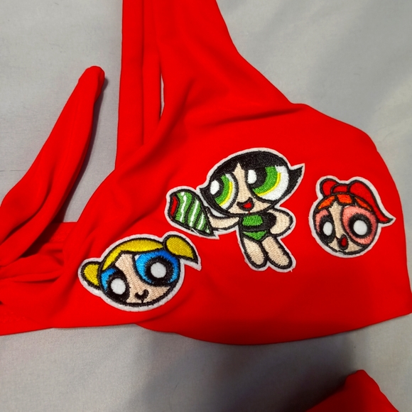 SHEIN | Swim | Reworked Red Powerpuff Girls Bikini | Poshmark